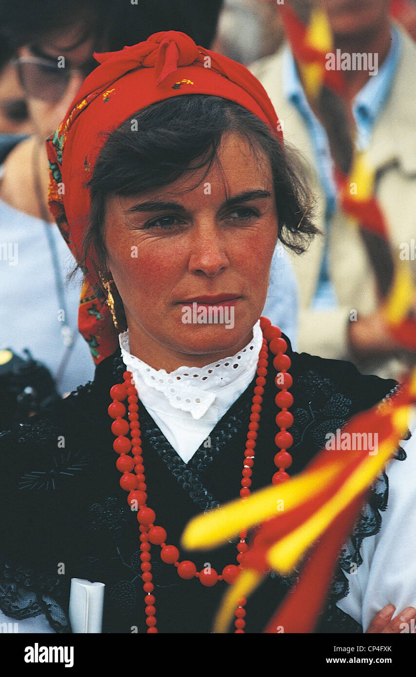 Folklore In Spain Women'S Costume Stock Photo - Alamy