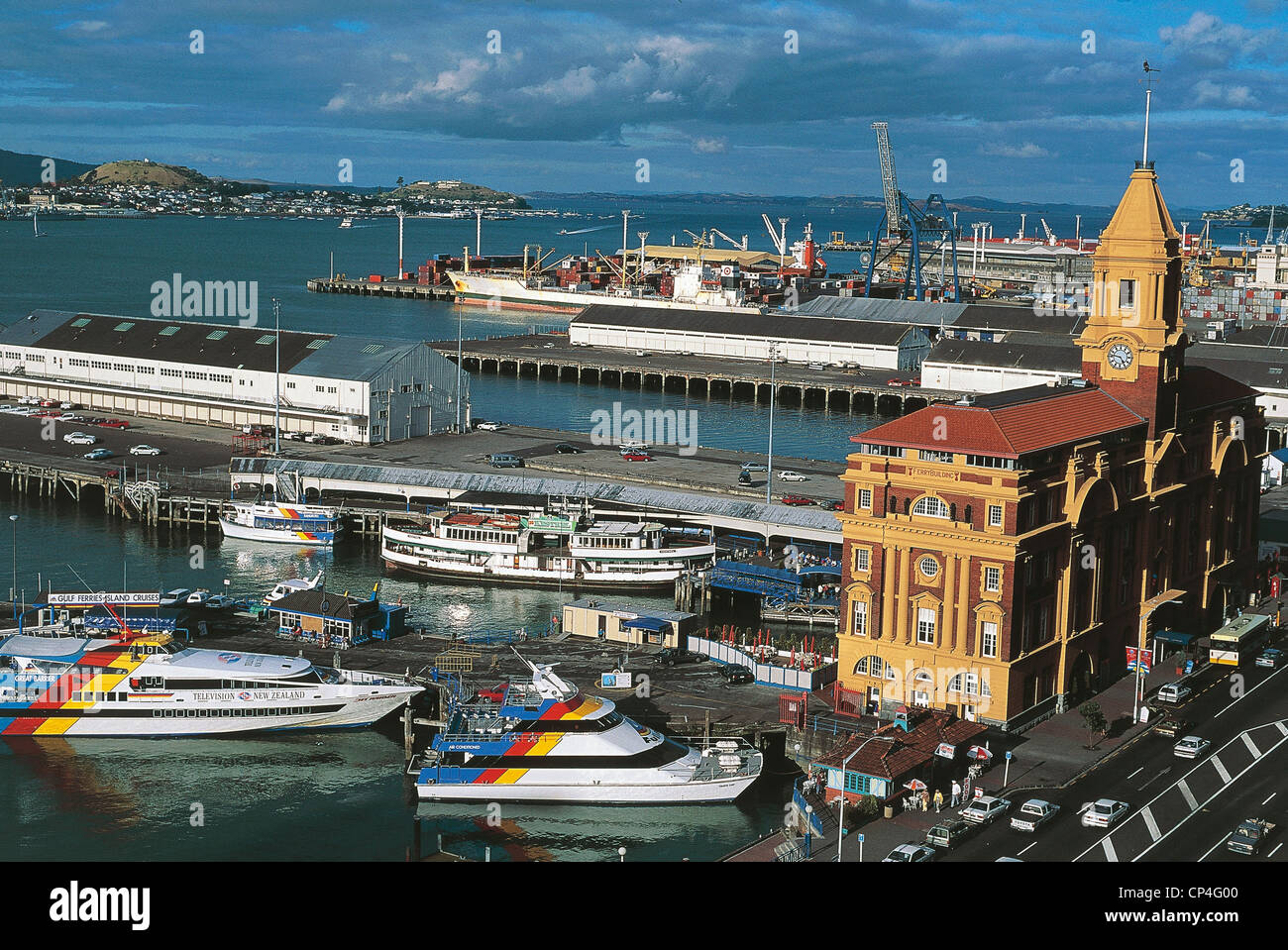 NEW ZEALAND AUCKLAND HARBOUR Ferryboat Stock Photo - Alamy