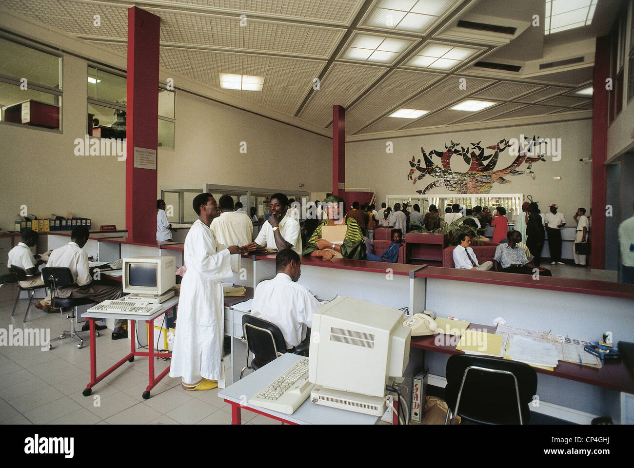 Senegal - Dakar, the Bank's internal SGBS Stock Photo - Alamy