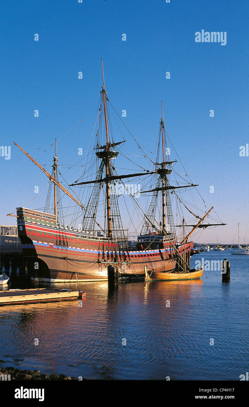 United States of America - Massachusetts - Plymouth. Mayflower II Stock ...