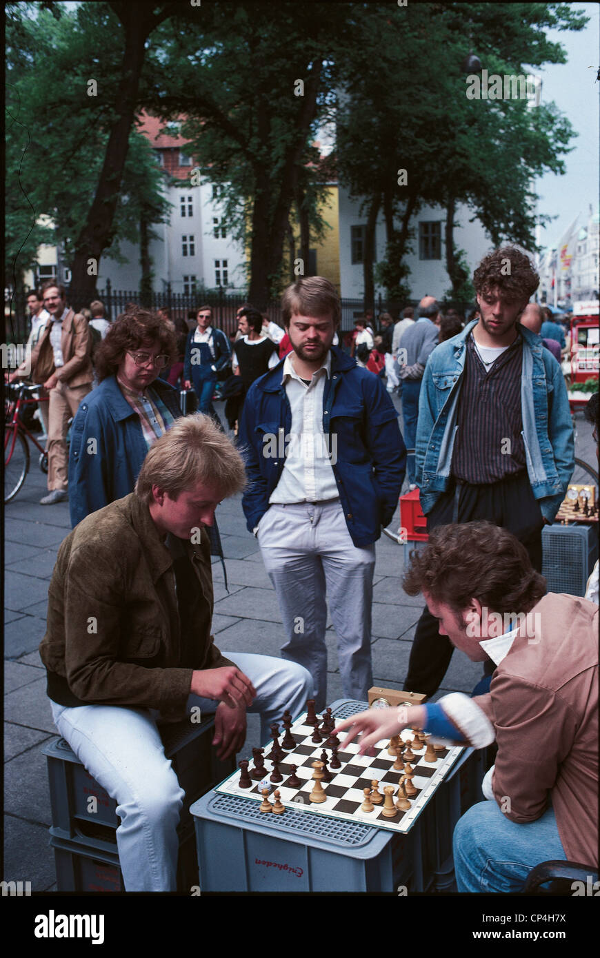 Denmark Copenhagen Chess Game Stock Photo - Alamy