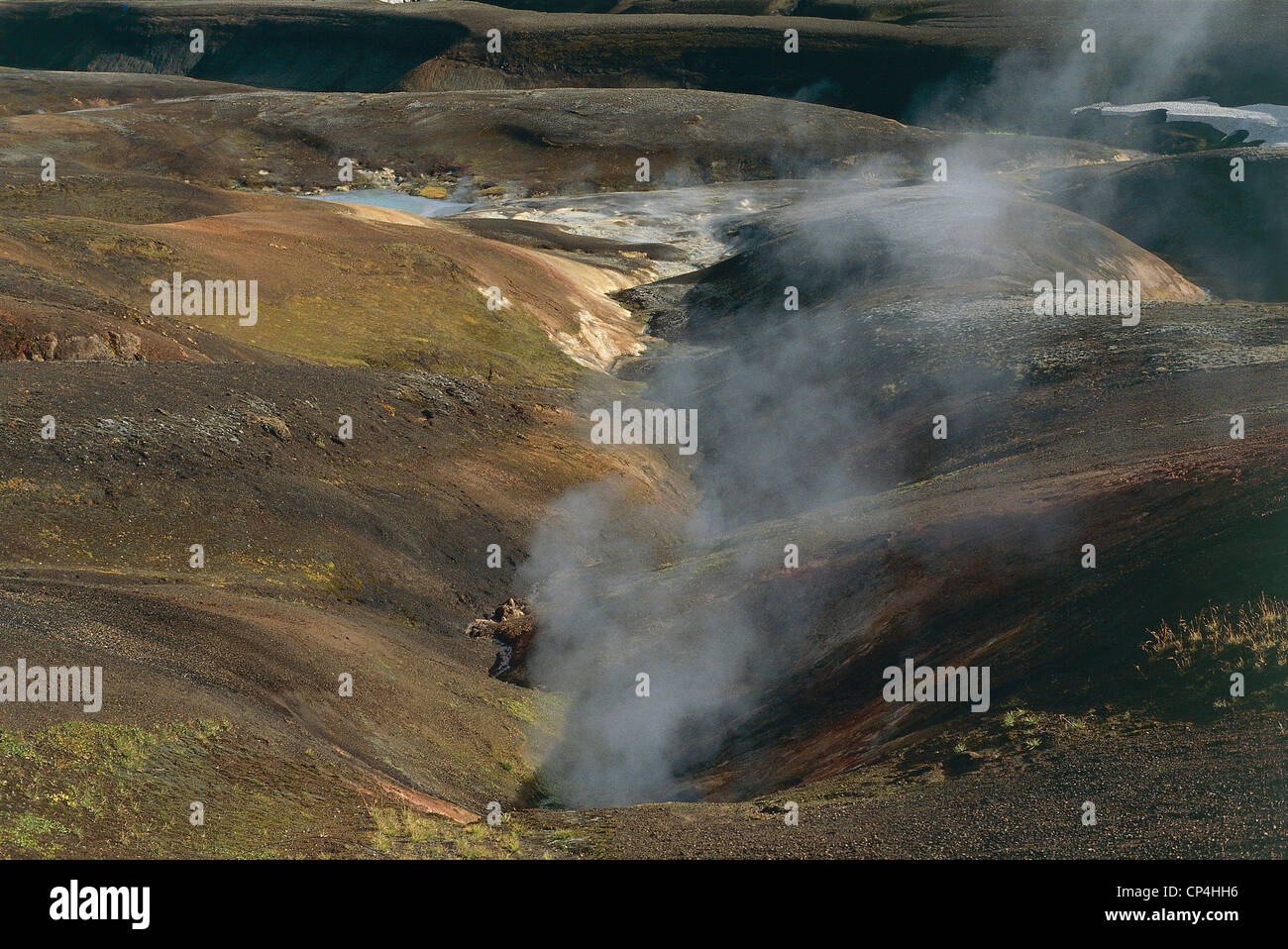 Iceland - Fjallabak Nature Reserve. Fumaroles Stock Photo - Alamy