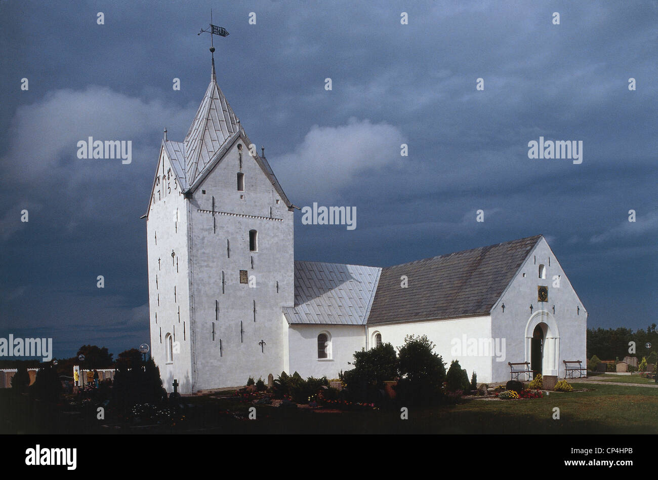 Denmark - Isle Of Romo. Church Of San Clemente Stock Photo - Alamy