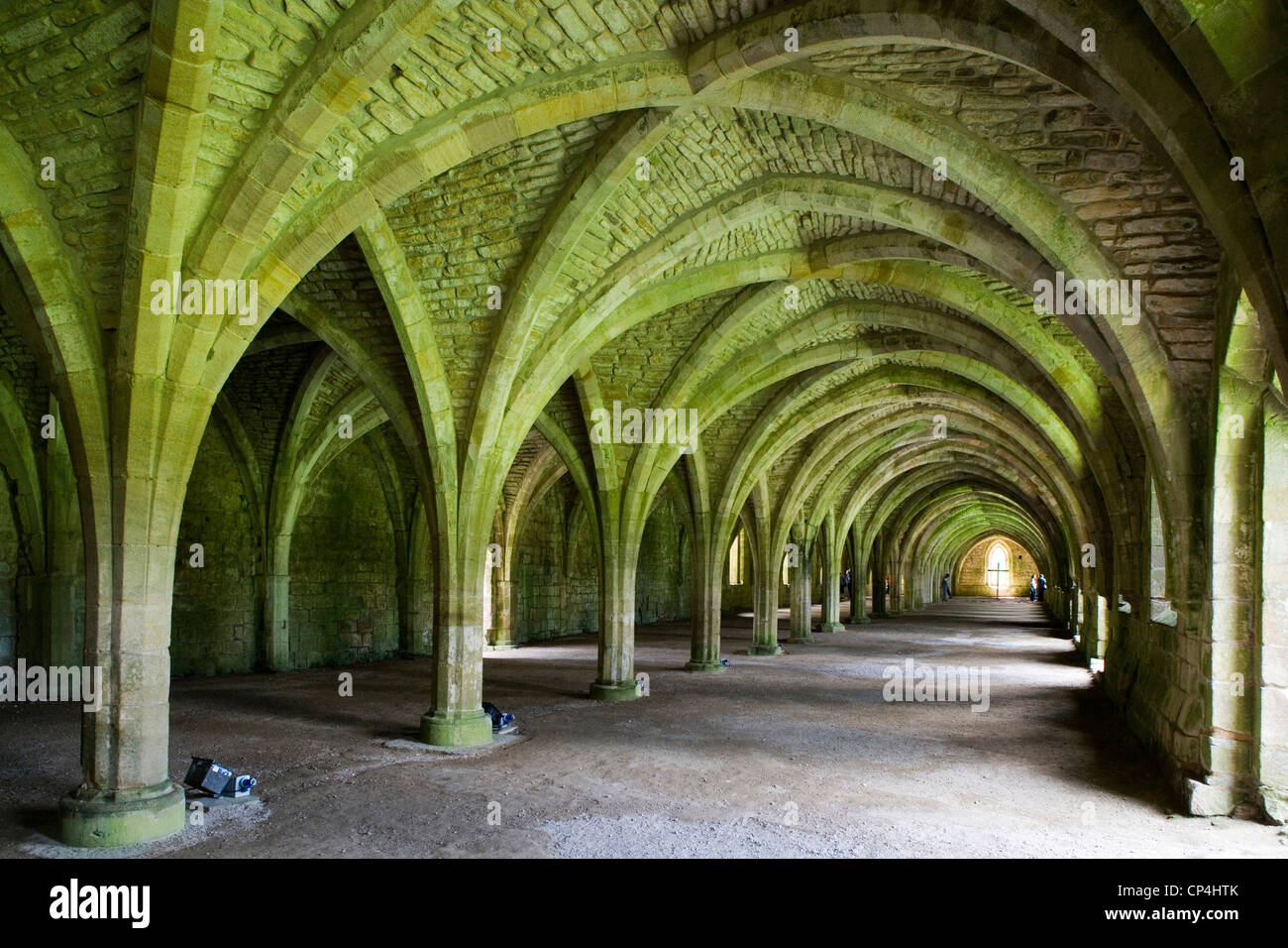 United Kingdom England North Yorkshire Studley Royal Park. Monastic ...