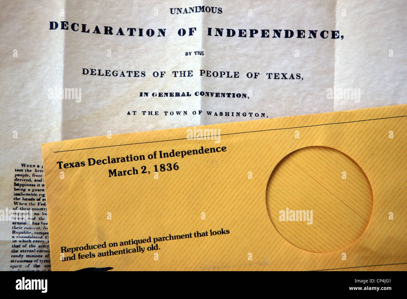 1836 declaration hi-res stock photography and images - Alamy