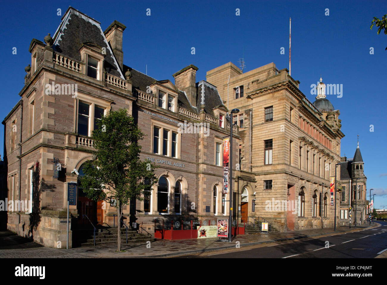 United Kingdom - Scotland - Perth. Tay Street Stock Photo - Alamy
