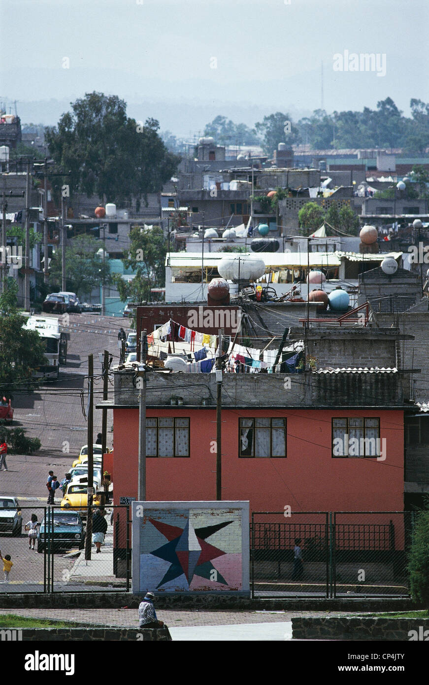 Mexico - Mexico City - Houses in the suburbs Stock Photo - Alamy