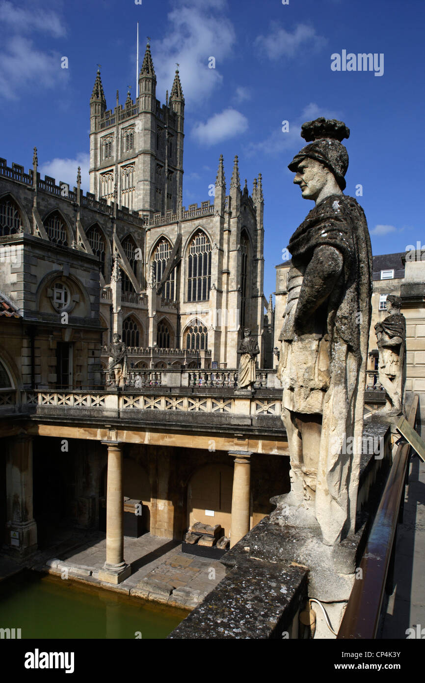 United Kingdom England Somerset Bath. Abbey Church (built in 1499), on ...