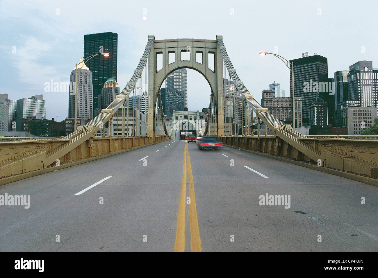 United States - Pennyslvania - Pittsburgh. Roberto Clemente Bridge and ...