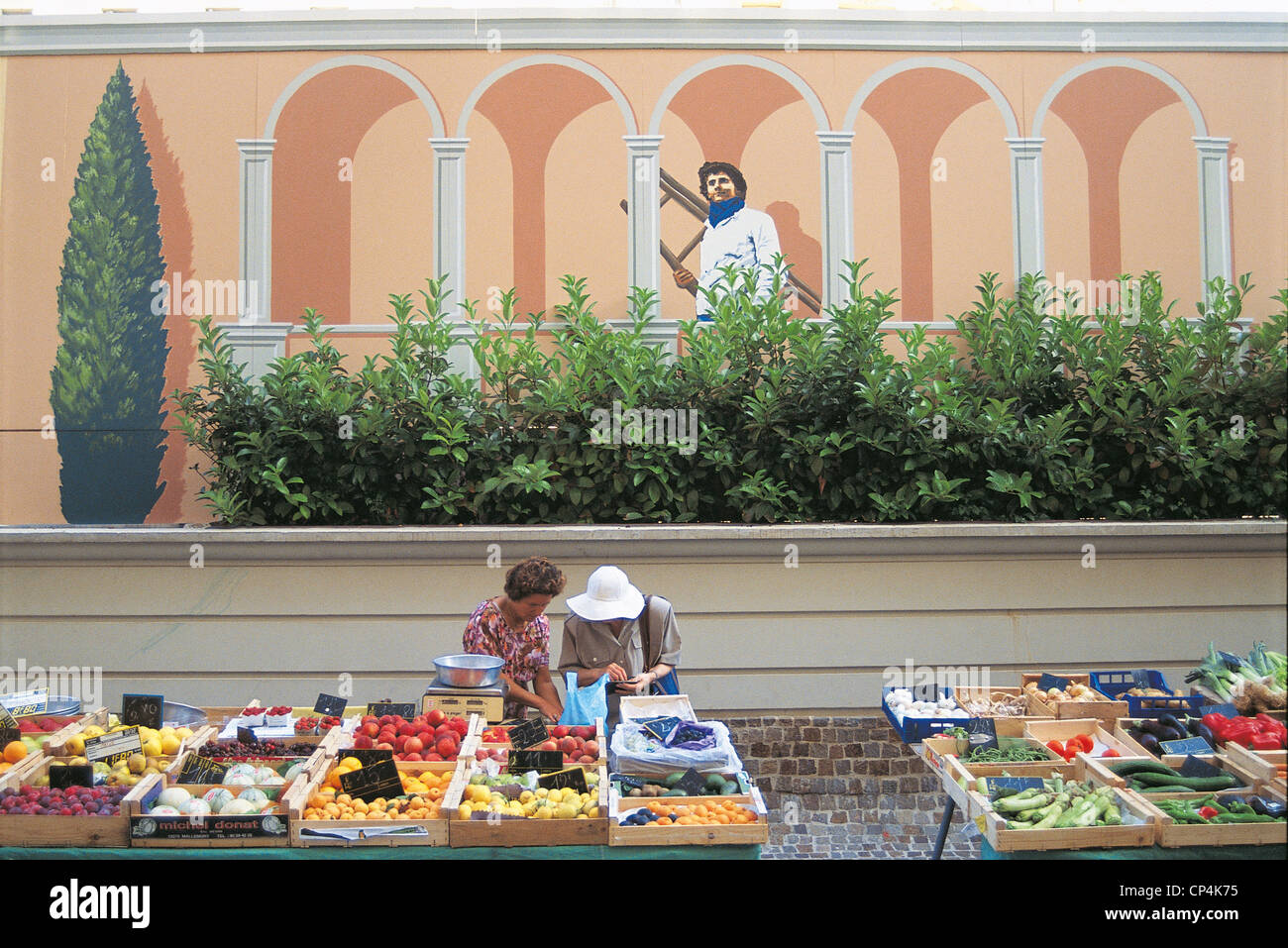 Principality of MONACO, MONTECARLO, FRUIT AND VEGETABLE STALLS Stock ...