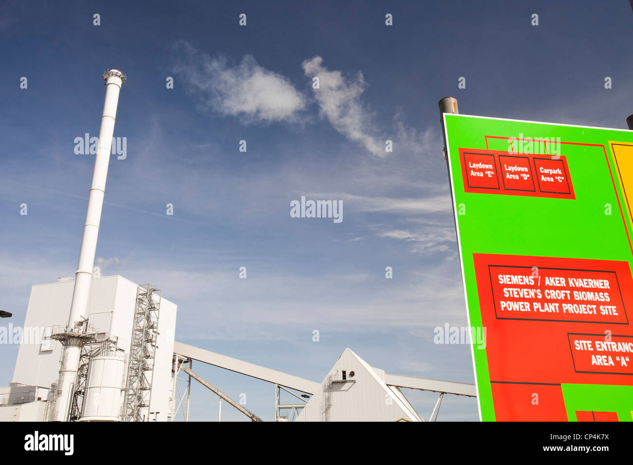 Stevens Croft biofuel power station in Lockerbie, Scotland, UK Stock ...
