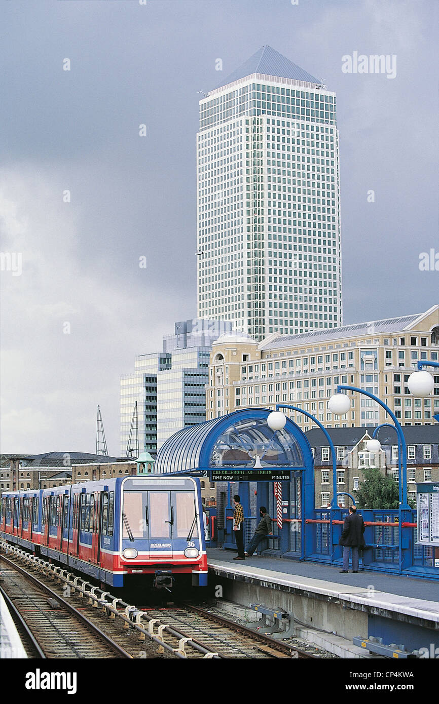United Kingdom London Docklands Light Railway Stock Photo - Alamy
