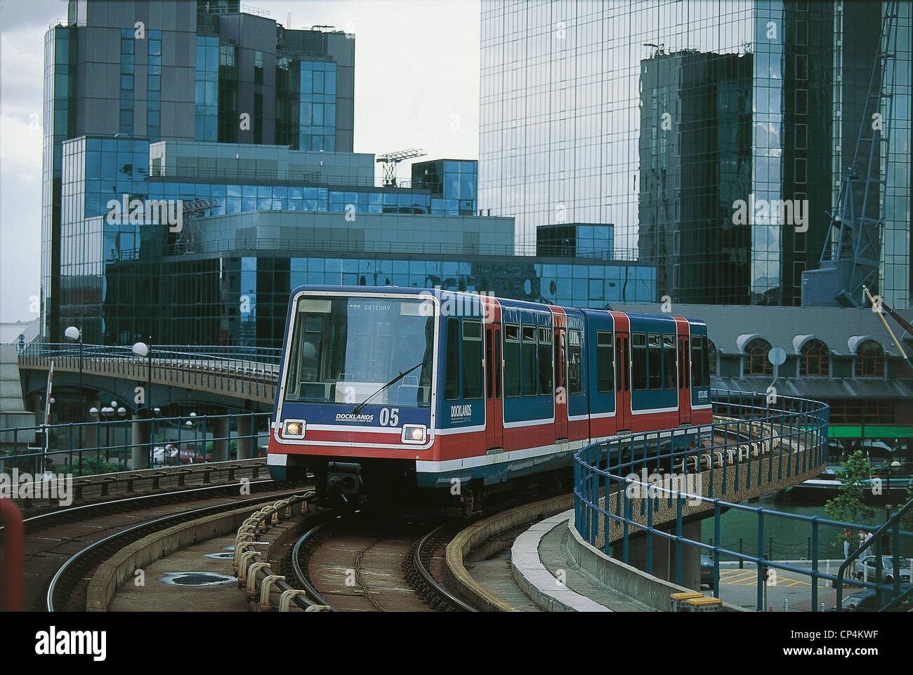 UNITED KINGDOM, LONDON. Docklands Light Railway Stock Photo - Alamy