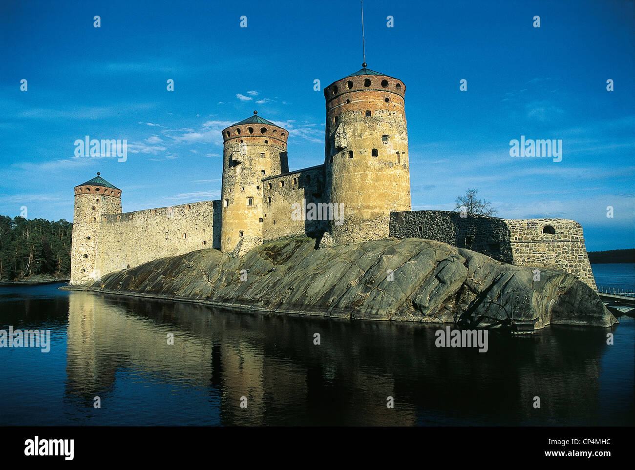 Finland Savonlinna Olavinlinna (Olofsborg), medieval castle founded in ...