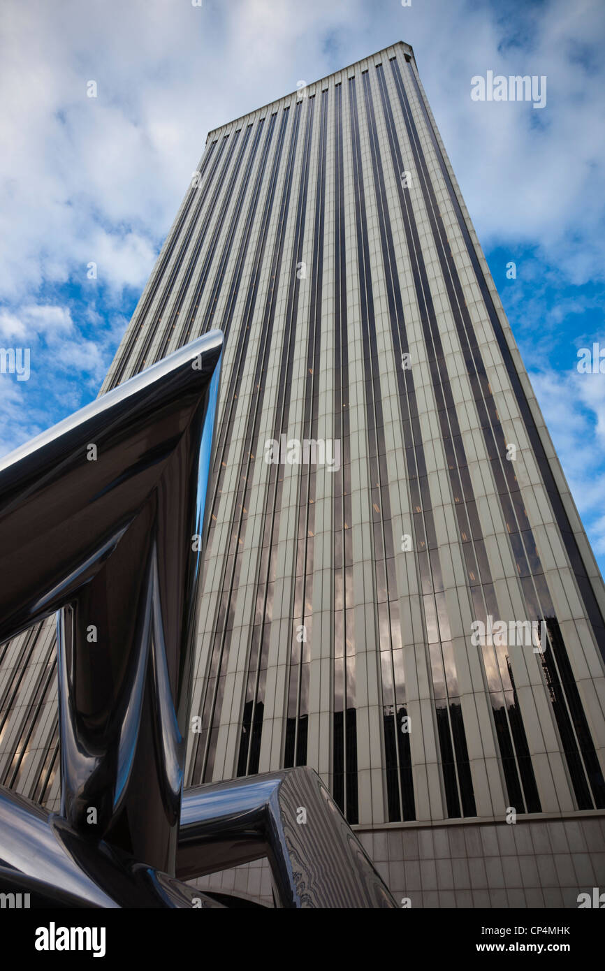 Spain, Madrid, Northern Area, Torre de Picasso skyscraper Stock Photo ...