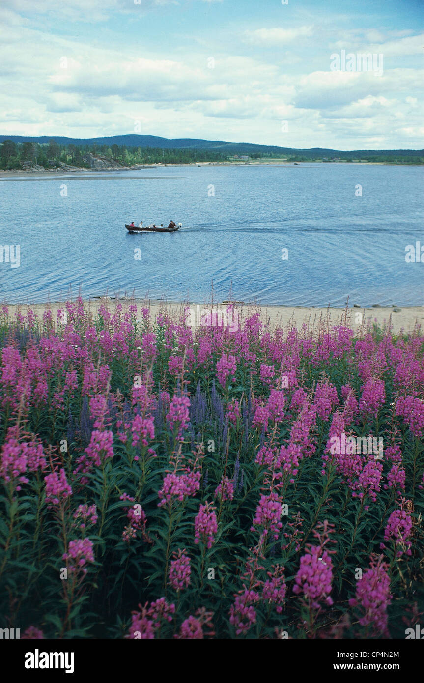 Finland - Lapland - the Lake Inari Stock Photo - Alamy