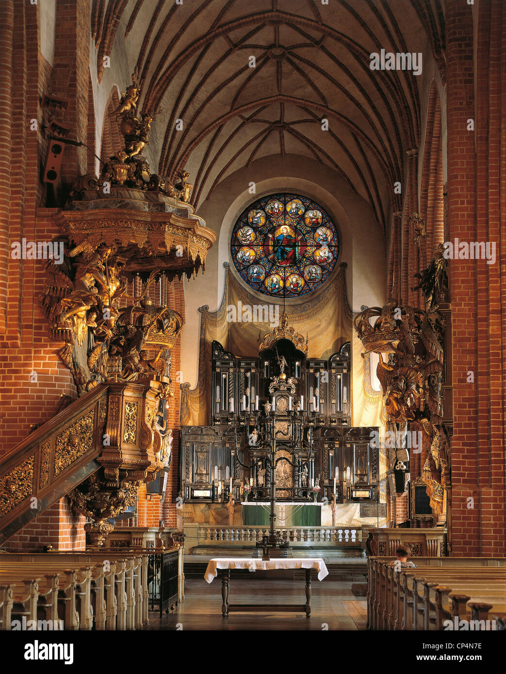 Sweden Stockholm Cathedral Church Interior Or Big Stock Photo - Alamy