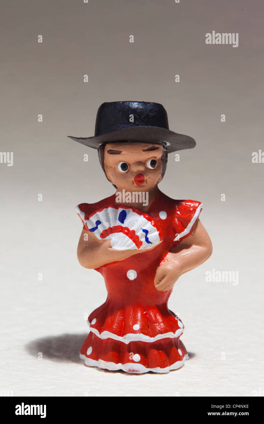 Spain, Madrid, souvenir miniature figurines of Spanish dancers Stock ...