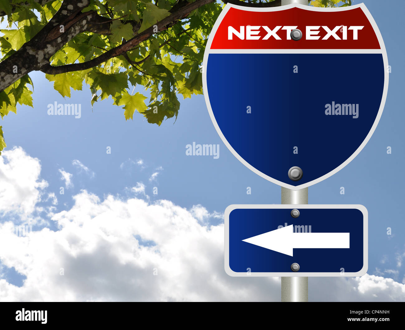 Empty road sign Stock Photo - Alamy