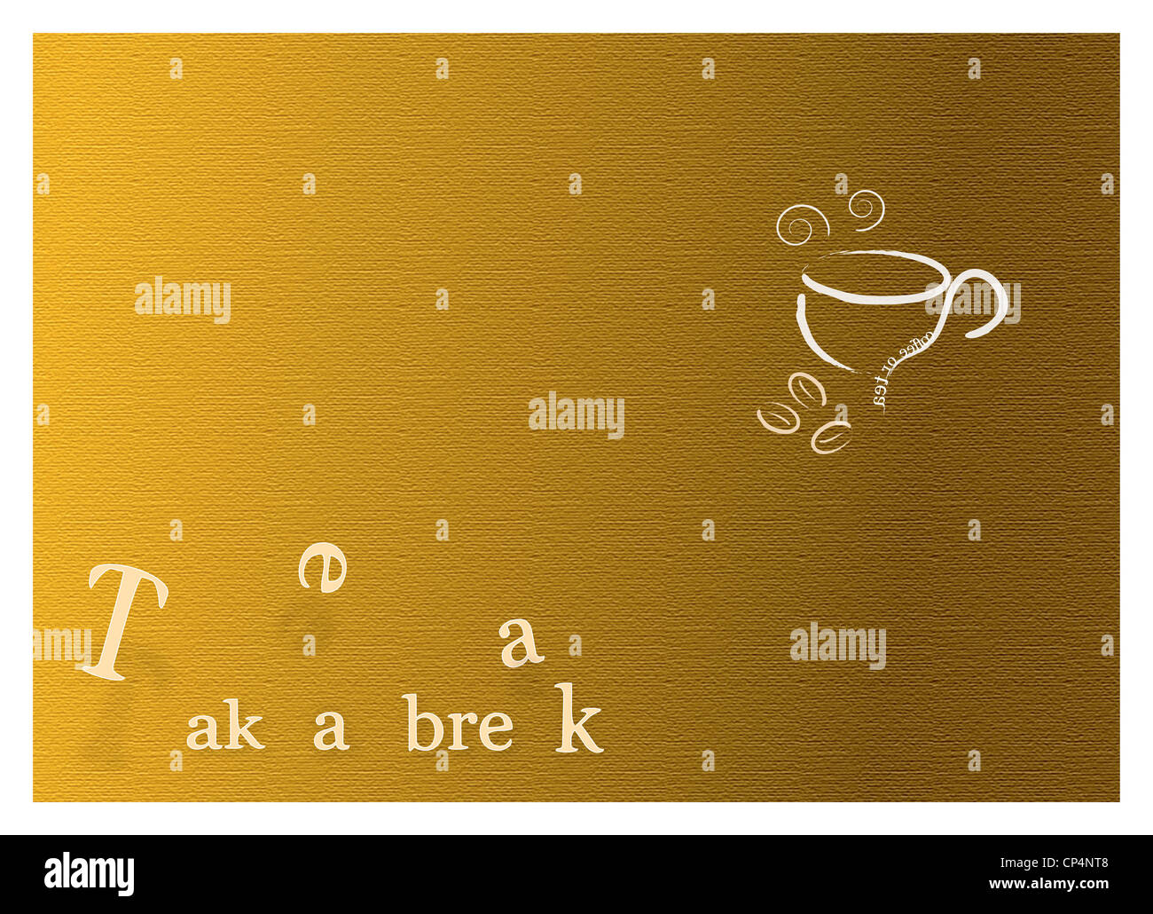 Take a break poster Stock Photo - Alamy