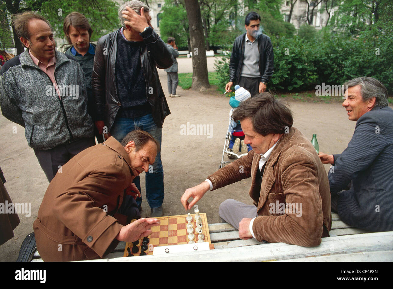 Russia - St. Petersburg - Chess Players Stock Photo - Alamy
