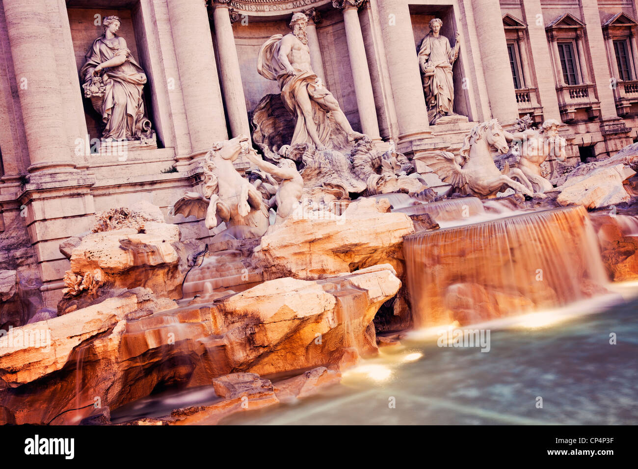 Trevi fountain sunrise hi-res stock photography and images - Alamy