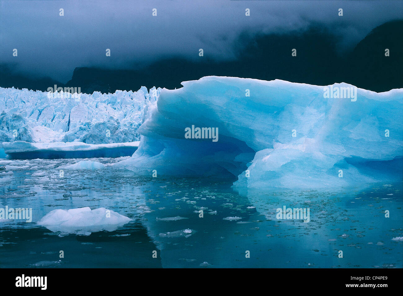 Chile - San Rafael Lagoon. The glacier Stock Photo - Alamy