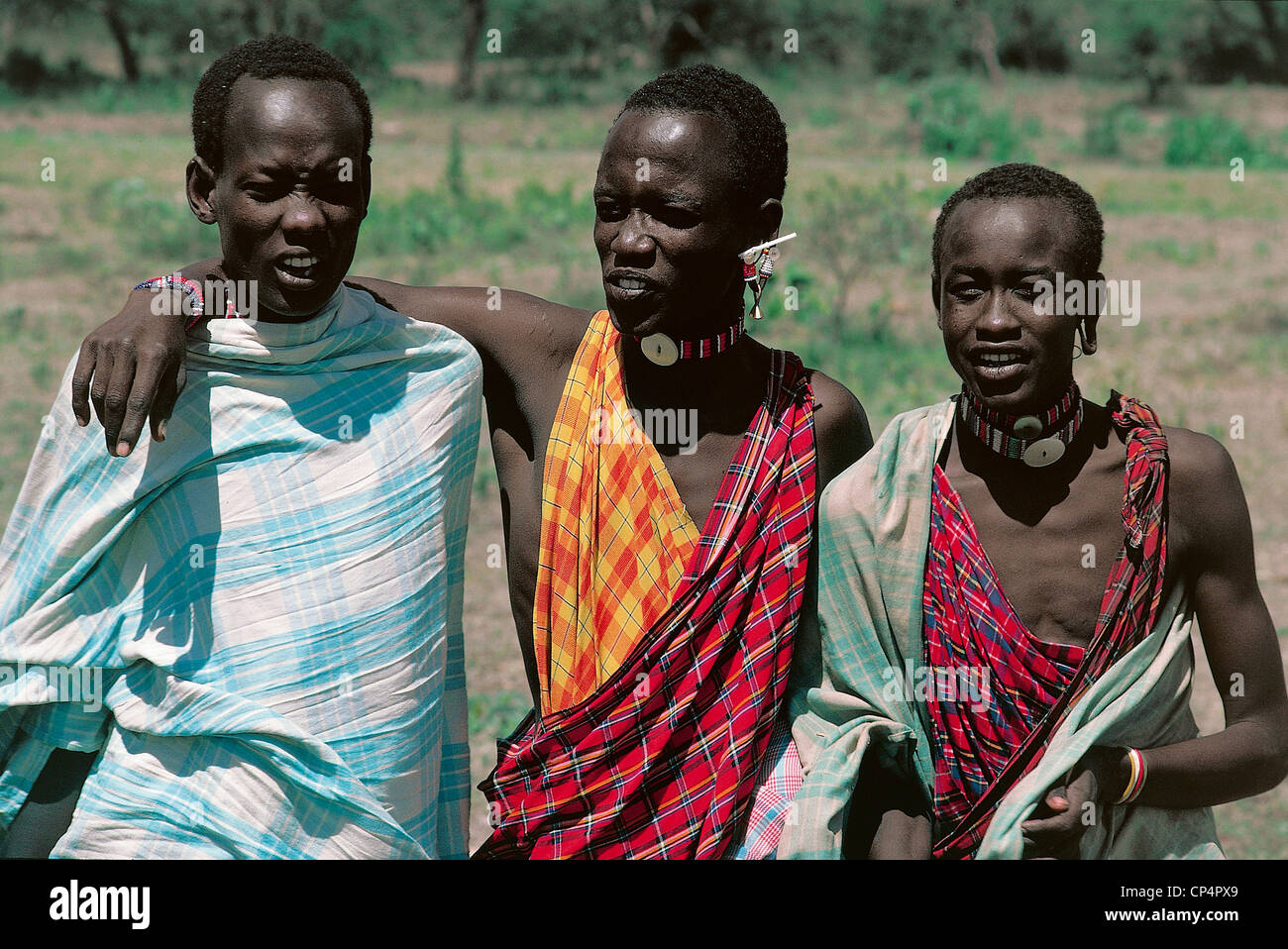 Kenya - Masai ethnic men Stock Photo - Alamy