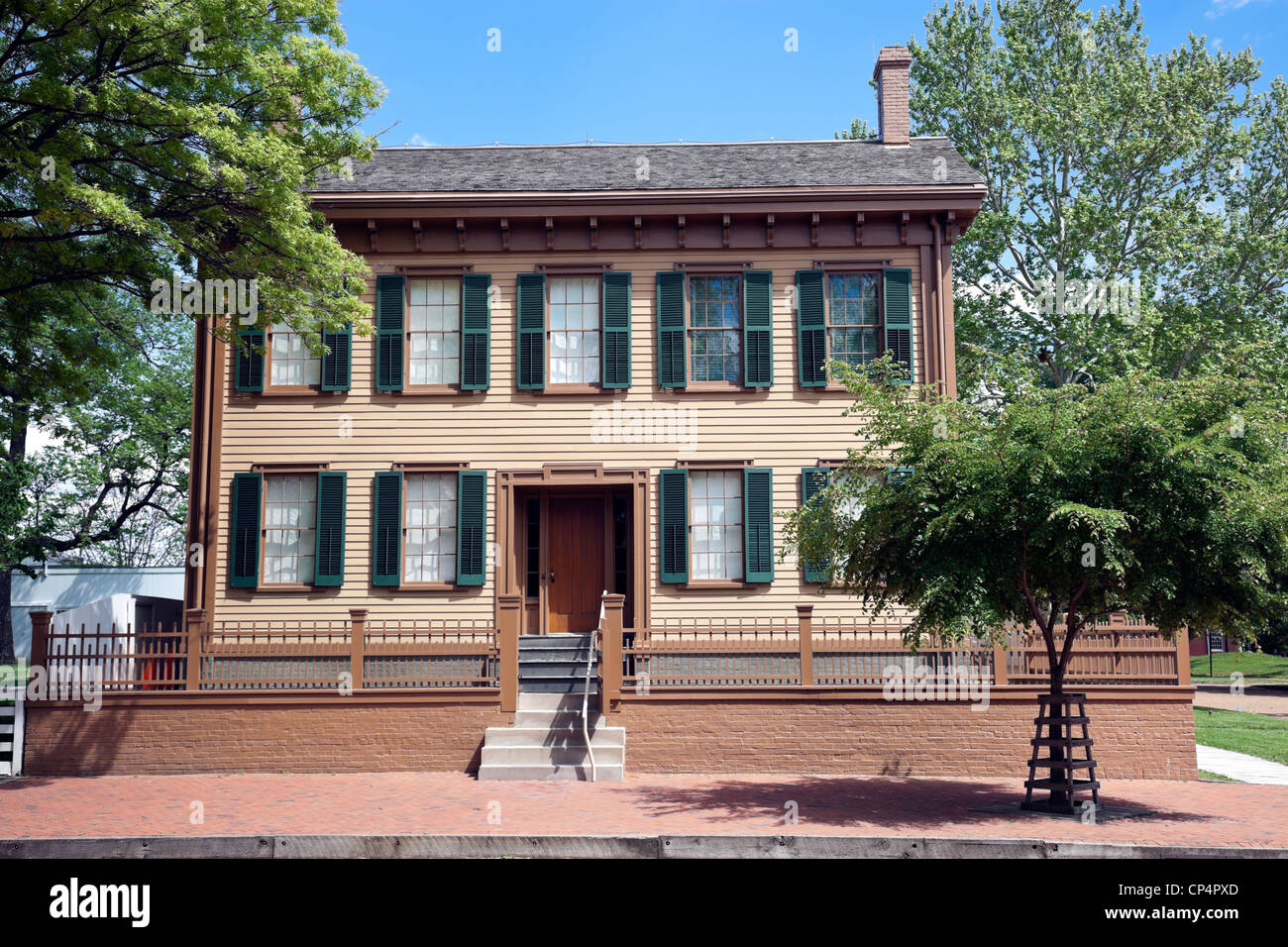 Abraham Lincoln's House in Springfield Stock Photo - Alamy