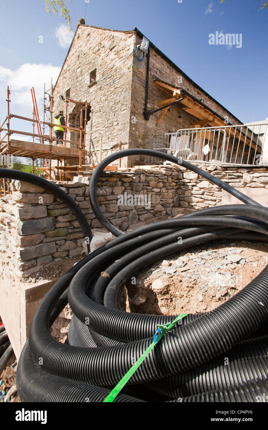 piping for a ground source heat pump Stock Photo - Alamy