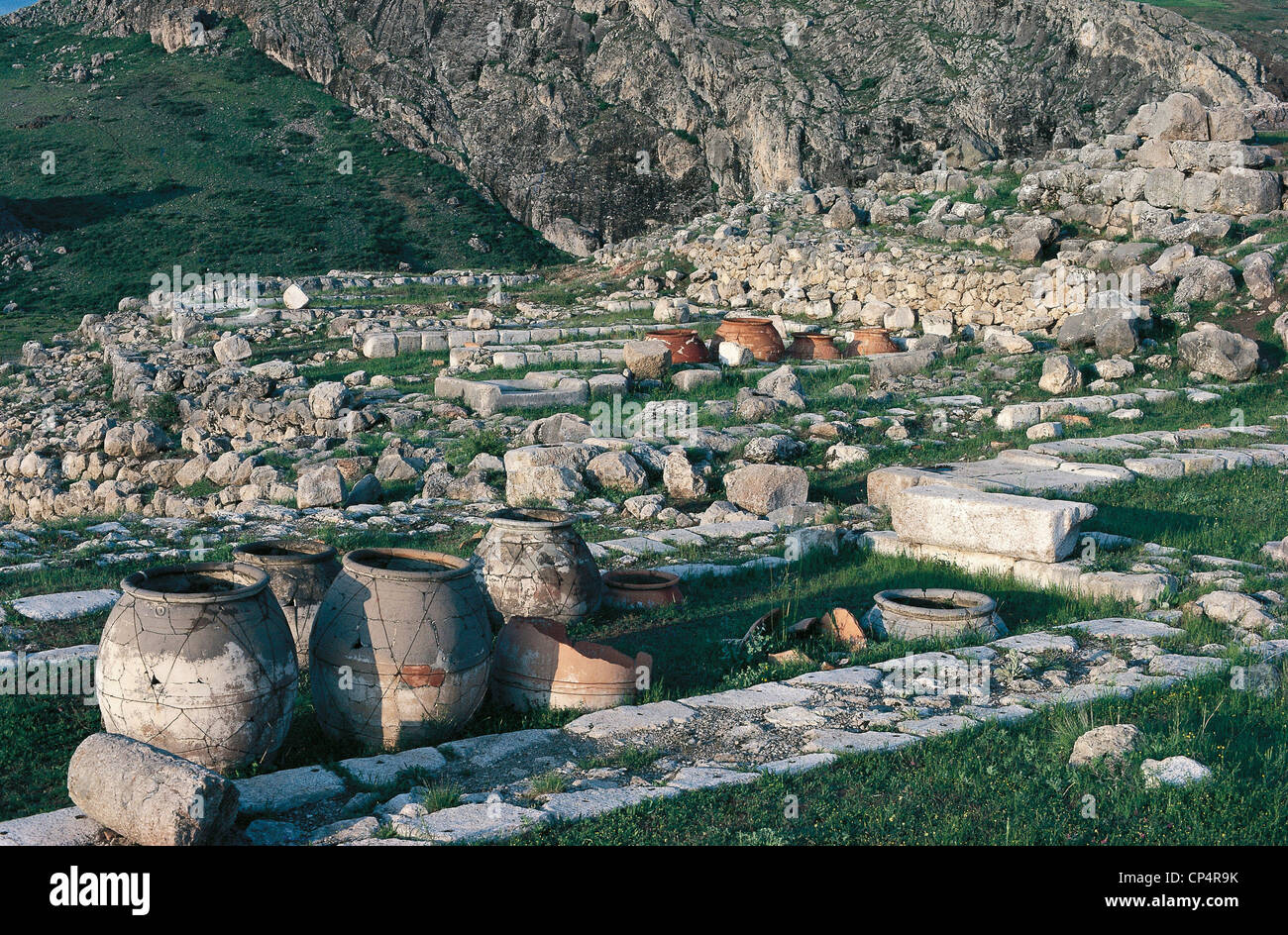 Turkey - Bogazkoy. The cities' low in the Hittite site of Hattusa Stock ...