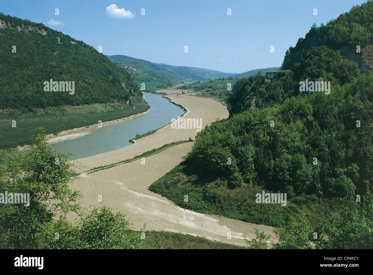 Umbria - A stretch of river to the south of Todi (Pg Stock Photo - Alamy