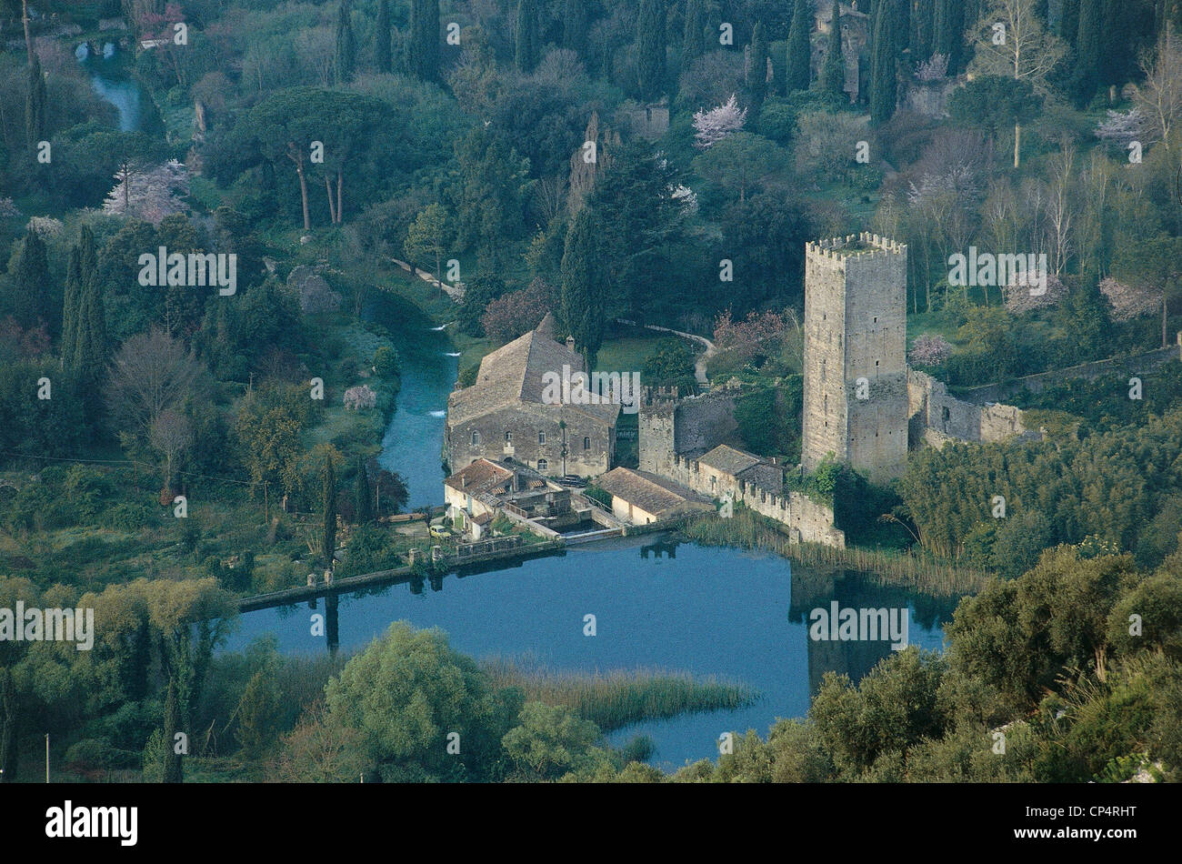 Lazio Cisterna di Latina (Lt) Gardens of Ninfa, Oasis WWF. naturalistic ...