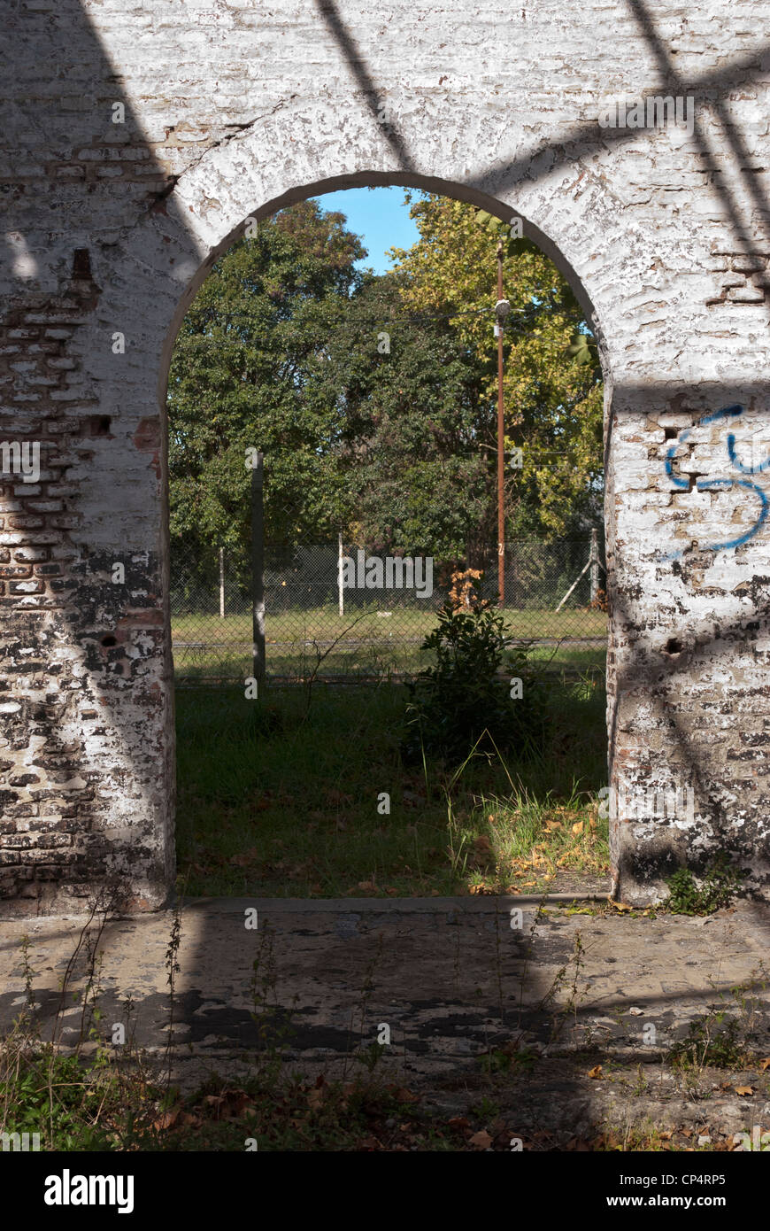 Door of left building Stock Photo - Alamy