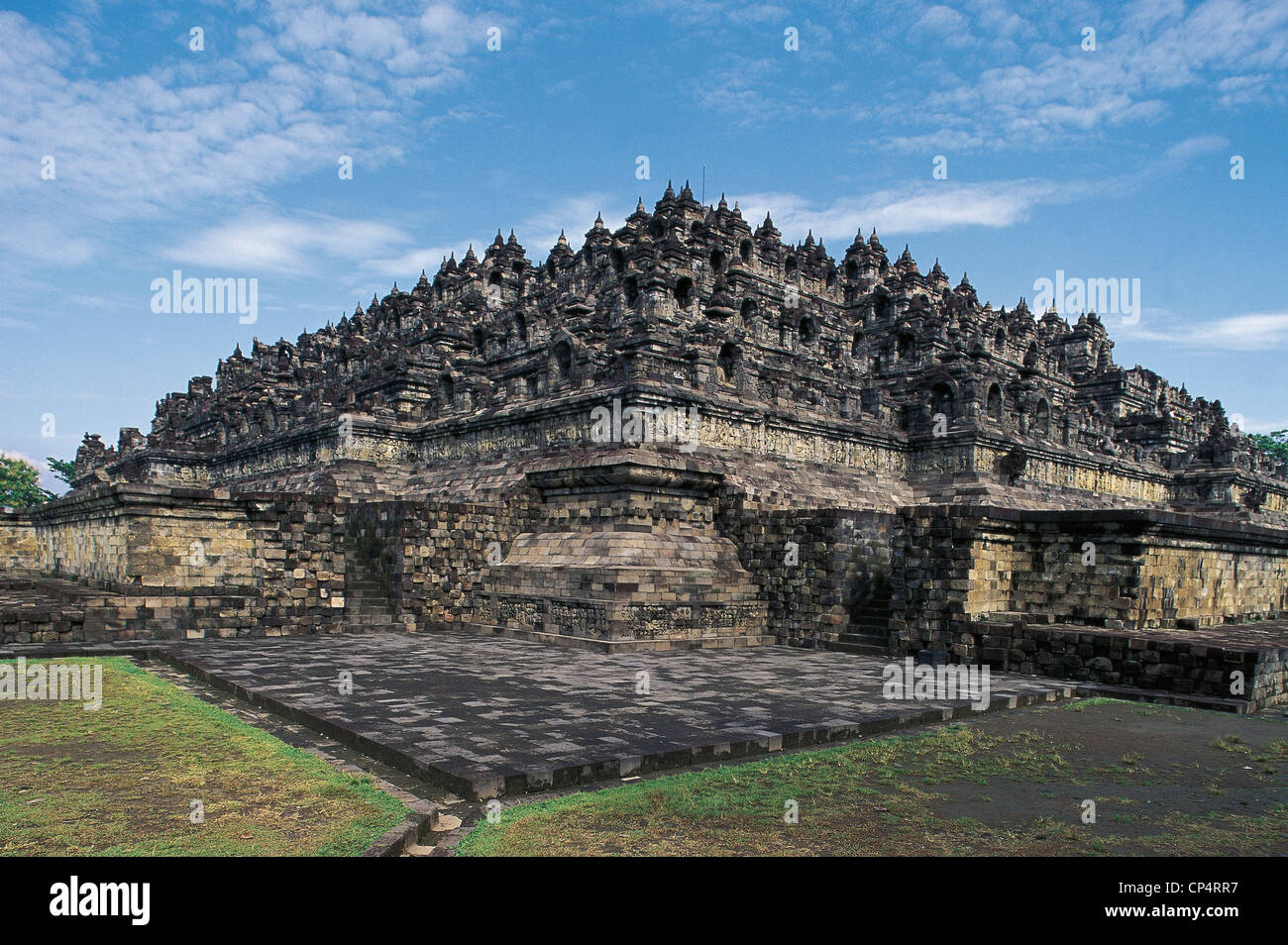 Indonesia island of Java eighth century Borobudur Buddhist Temple Stock ...