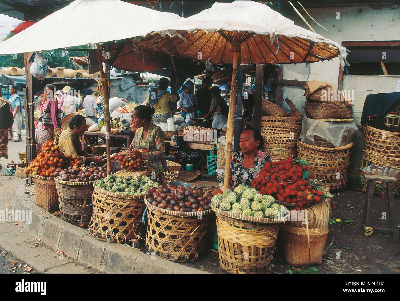 Indonesia - Island of Java - Yogyakarta. The market Pasar Beringharjo ...