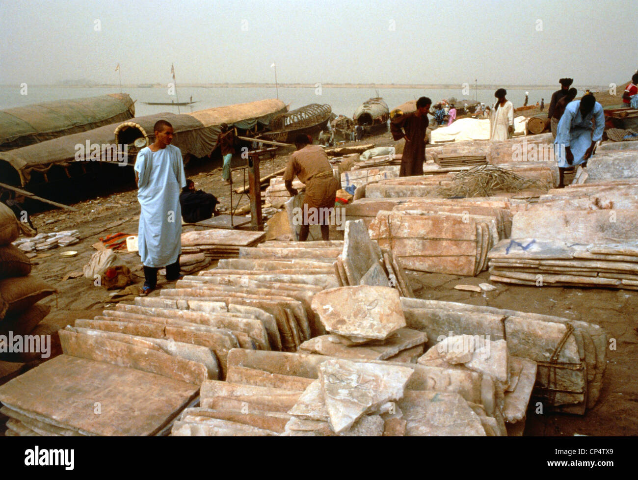 Mali - Mopti. Slabs of salt Stock Photo - Alamy