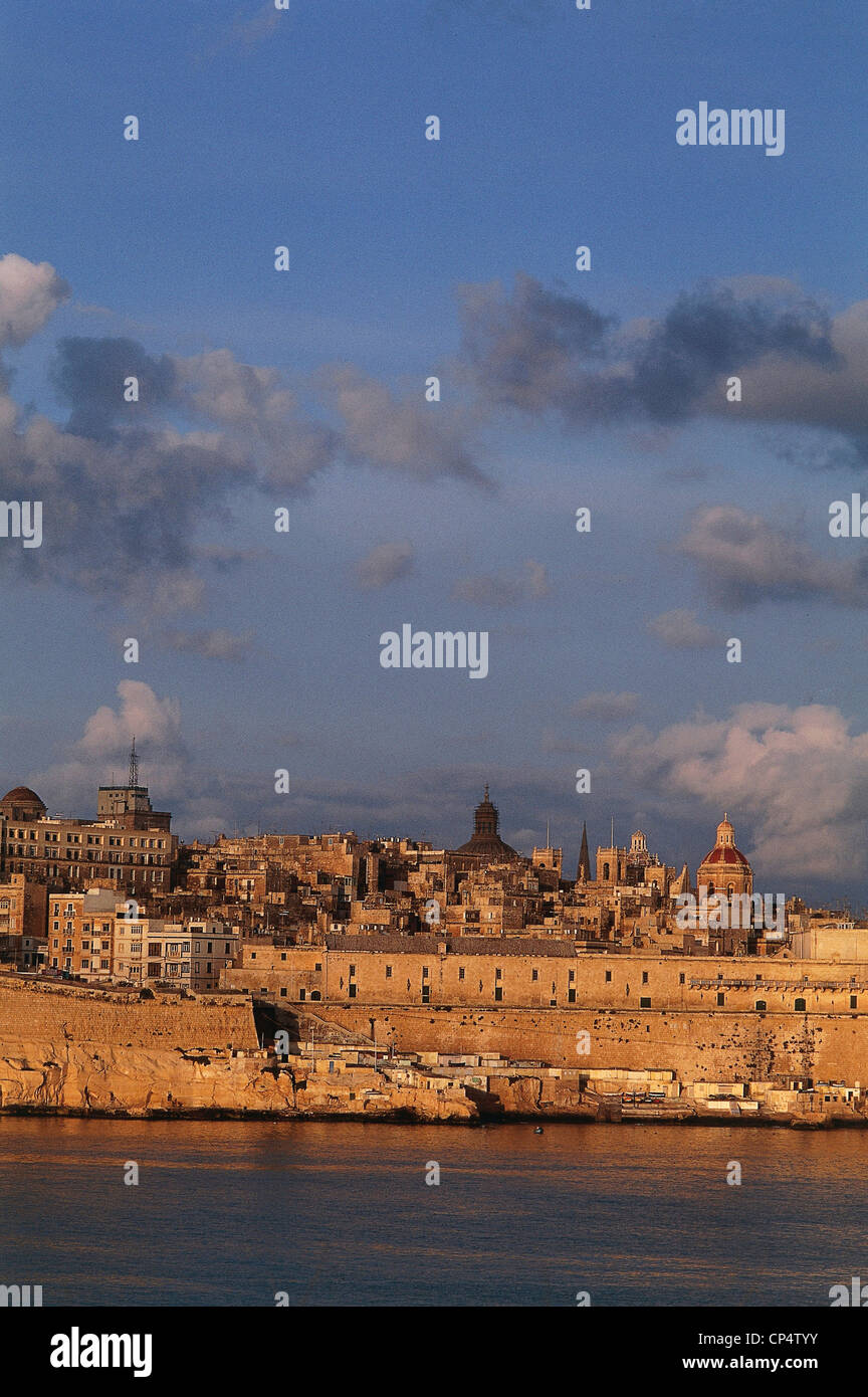 Malta - Valletta (World Heritage Site by UNESCO, 1980), with the ...