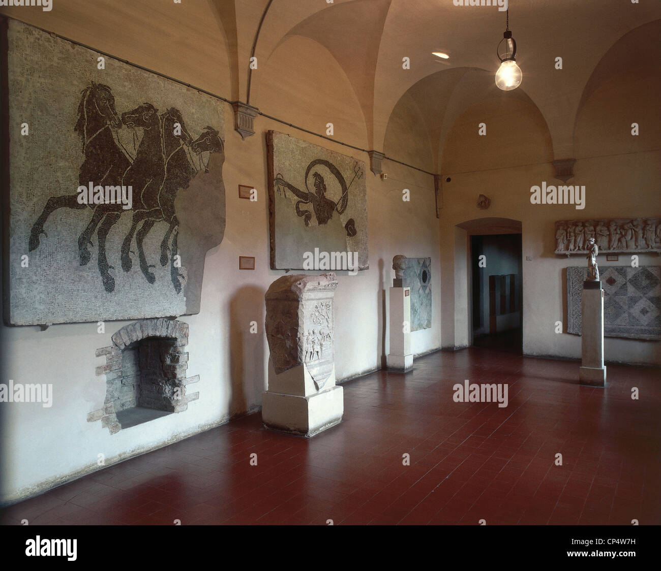 Tuscany - Arezzo. Hall of the Archaeological Museum Stock Photo - Alamy