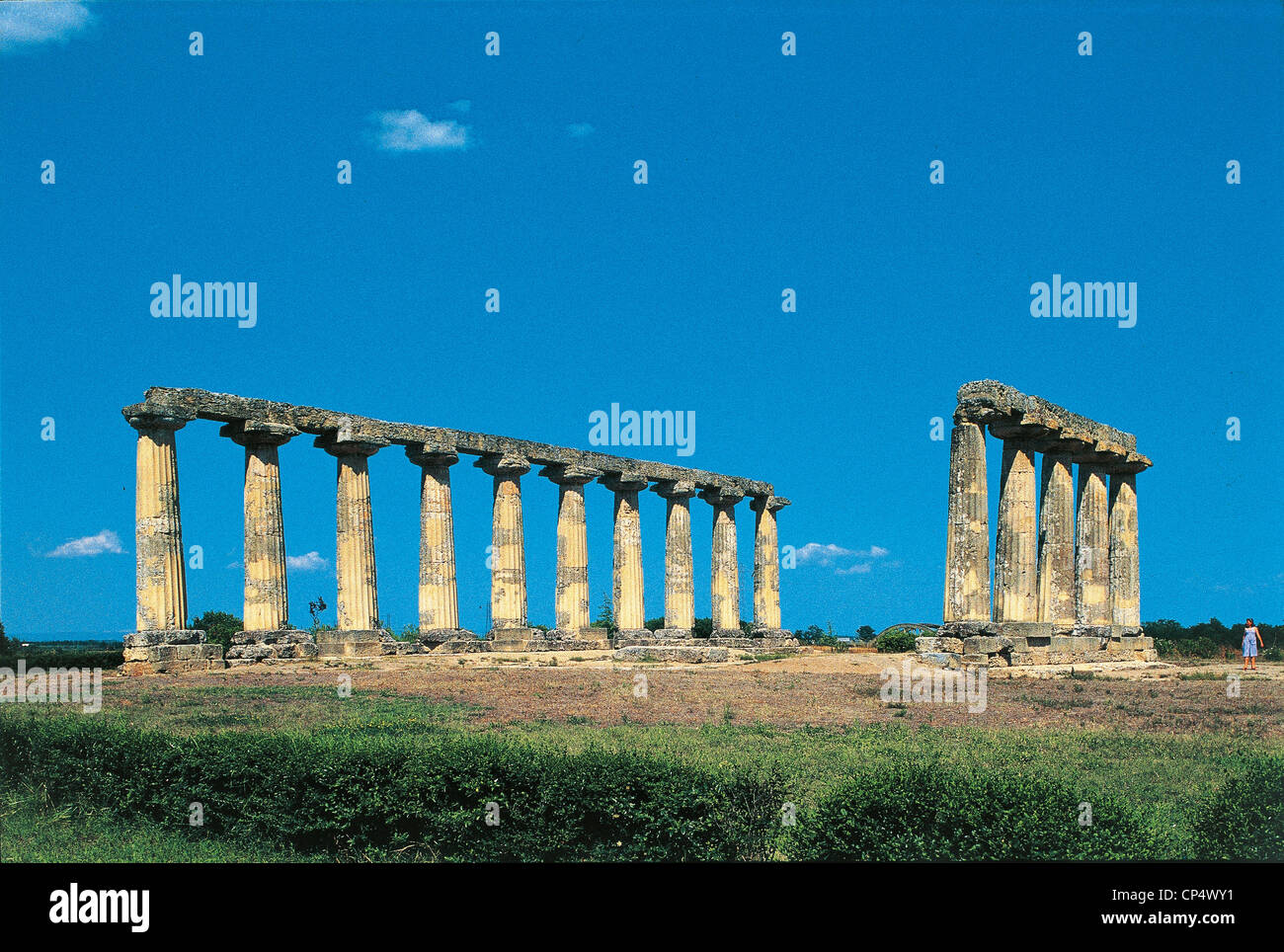 BASILICATA METAPONTO Palatine Tables TEMPLE Stock Photo - Alamy