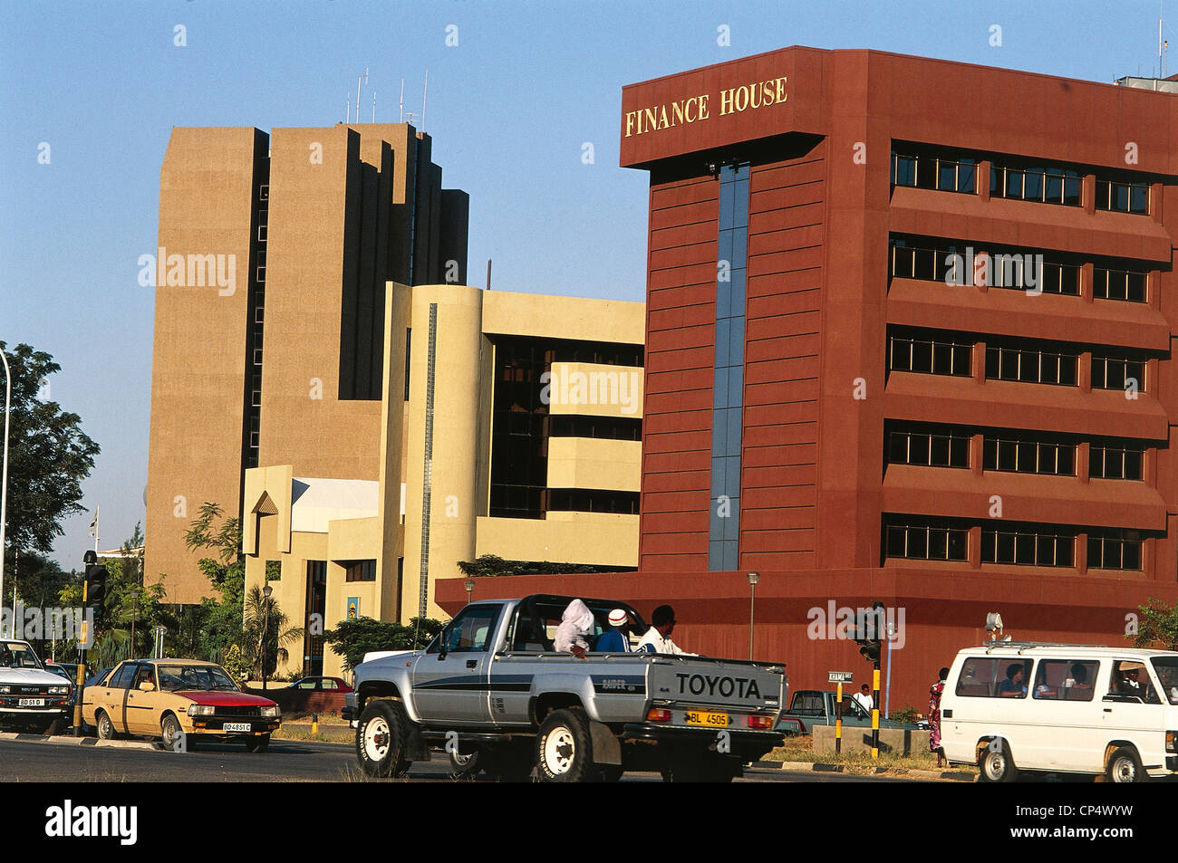 Botswana - Gaborone. Modern buildings Stock Photo - Alamy