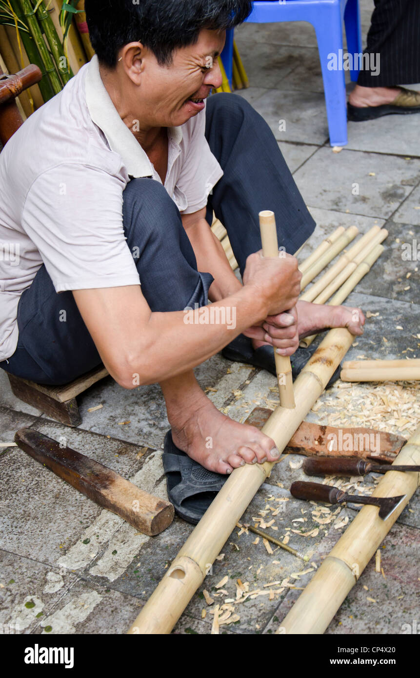 Bamboo handicraft making hi-res stock photography and images - Alamy