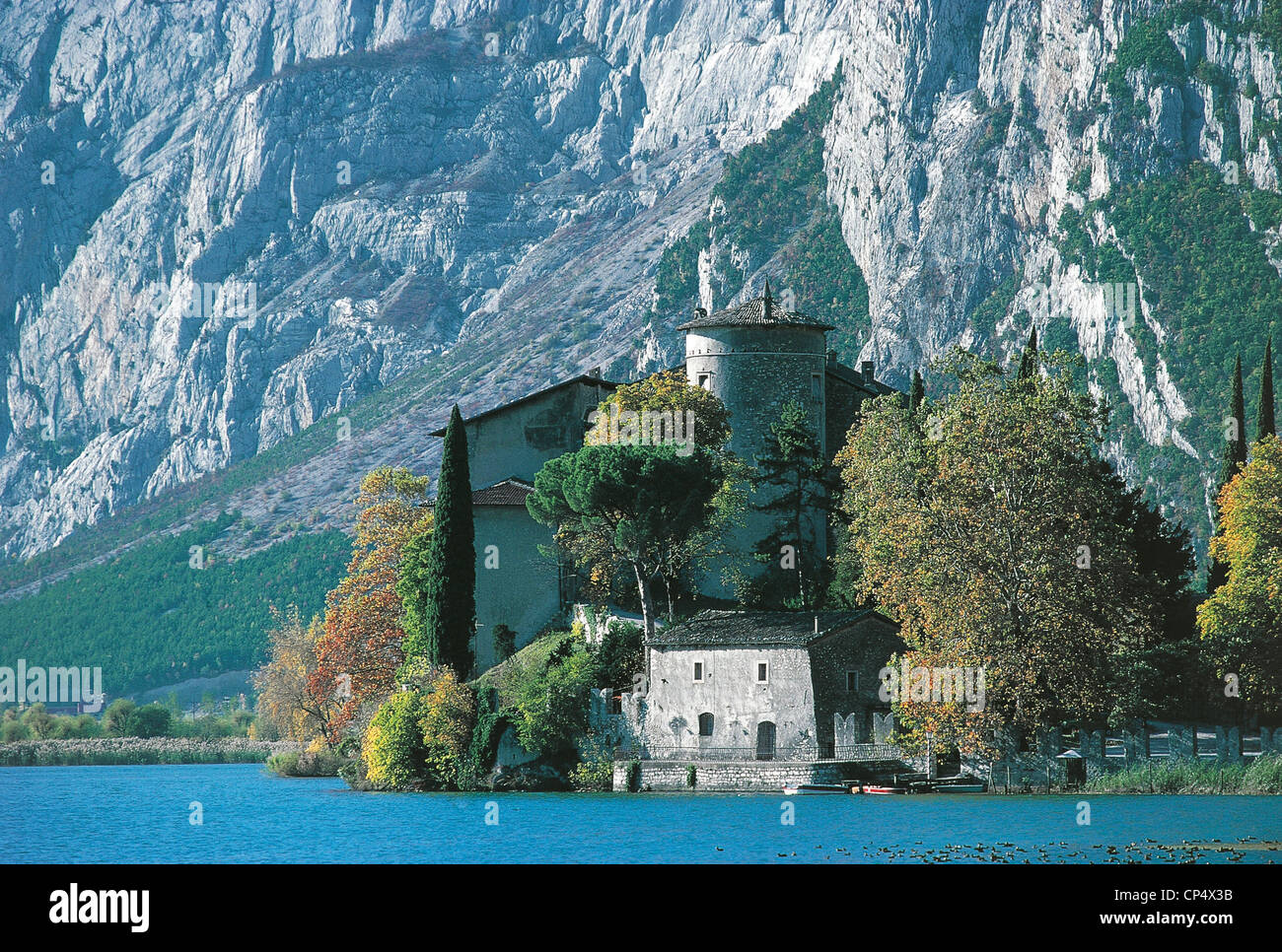 Trentino-Alto Adige - Castel Toblino (Tn), the lake Stock Photo - Alamy