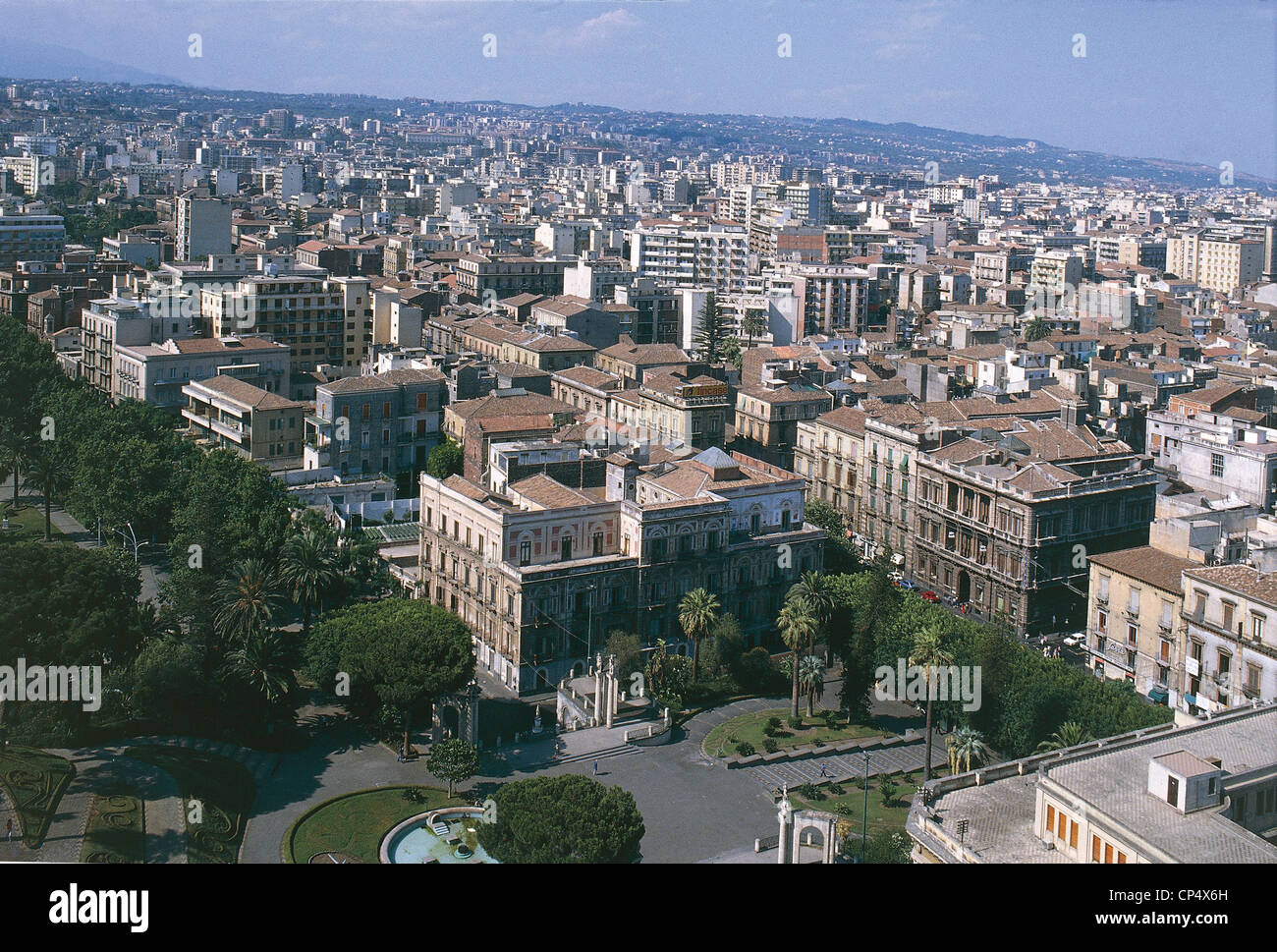 Sicily, Catania, View From The Villa Bellini Stock Photo - Alamy
