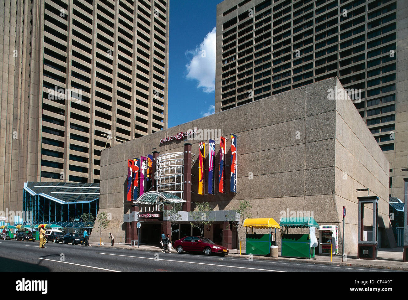 South Africa - Johannesburg. Inside the mall Carlton Centre Stock Photo ...