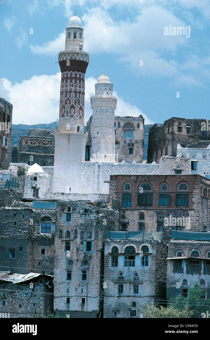 Yemen - Jiblah. The Mosque of Queen Arwa, XI century Stock Photo - Alamy