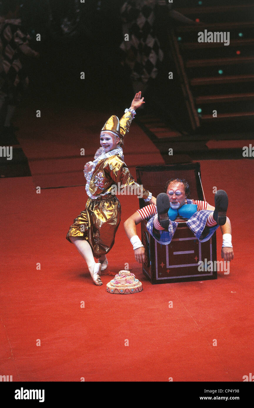 Russia Moscow Circus Show At The Old Stock Photo - Alamy