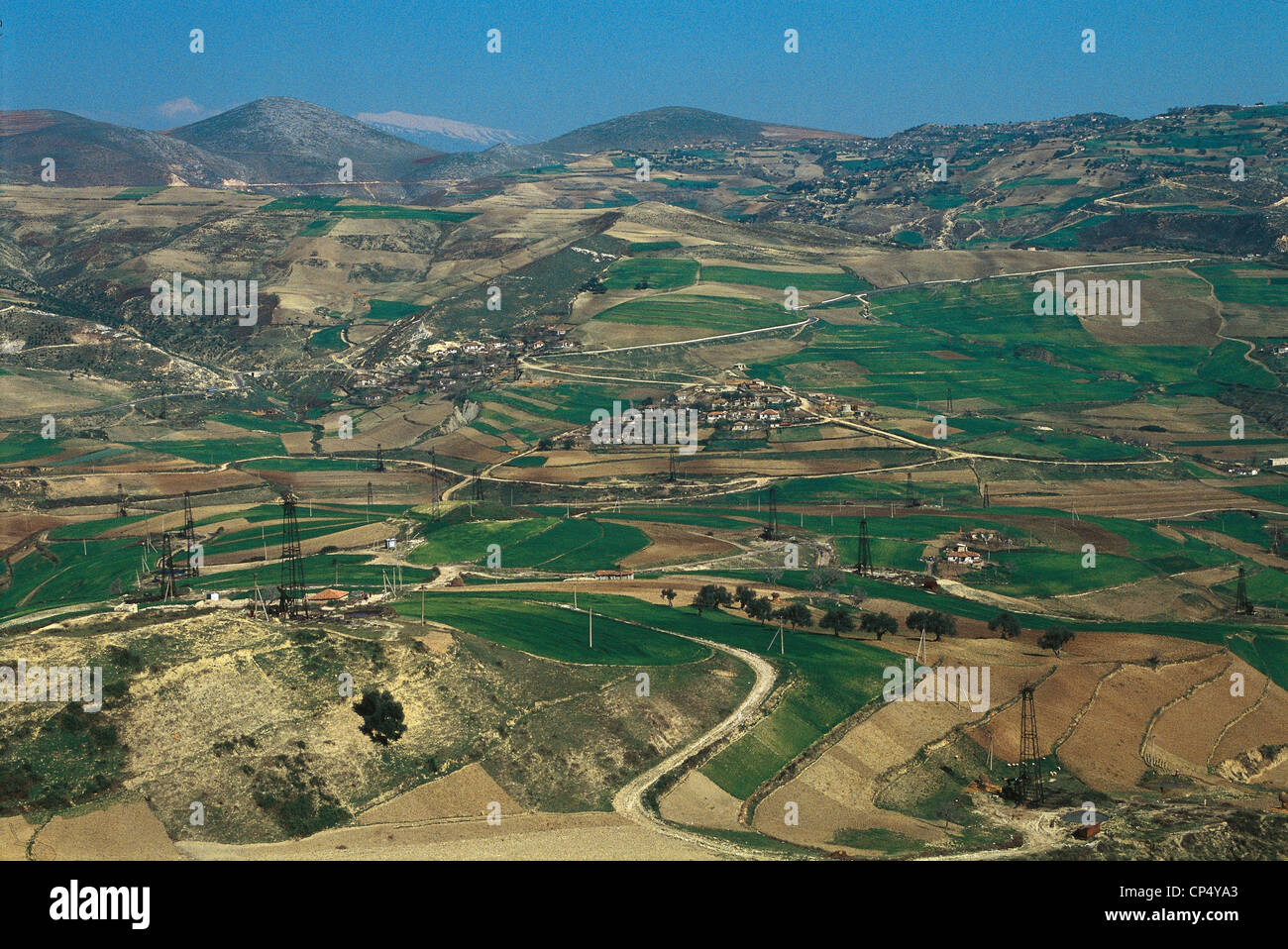 ALBANIA Ballsh AROUND OIL DRILLING Stock Photo - Alamy