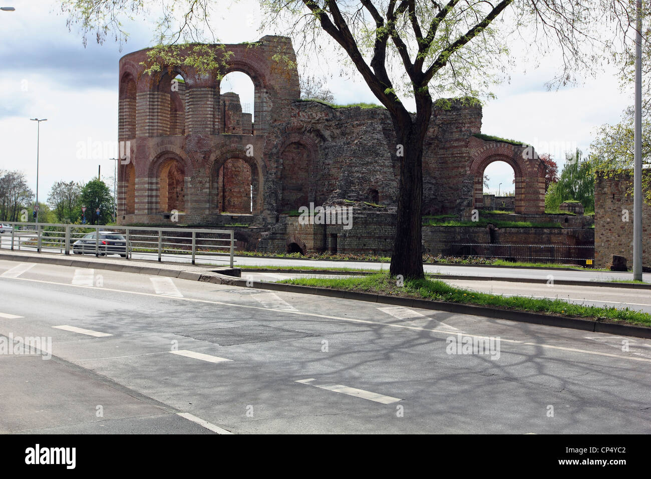 ruins of Roman baths in Trier Germany Stock Photo - Alamy