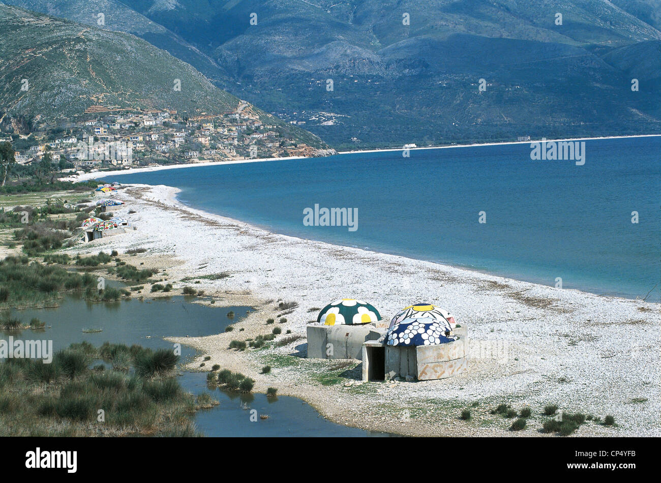 Albania - Vlora District - Qeparo Bay, the beach Stock Photo - Alamy